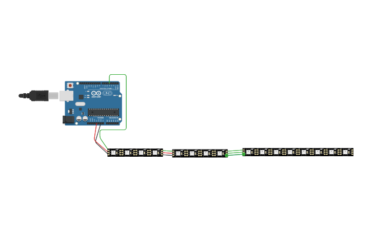 Circuit design Copy of RGB tape - Tinkercad