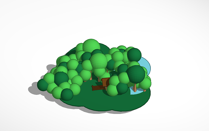 3D design FOREST - Tinkercad