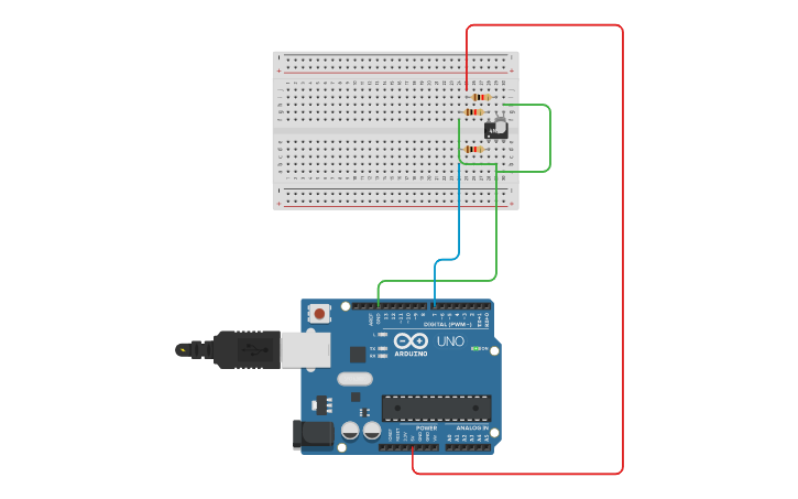 Circuit design Atividade do Optoacoplador - Tinkercad