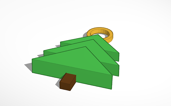 3D design Christmas tree - Tinkercad