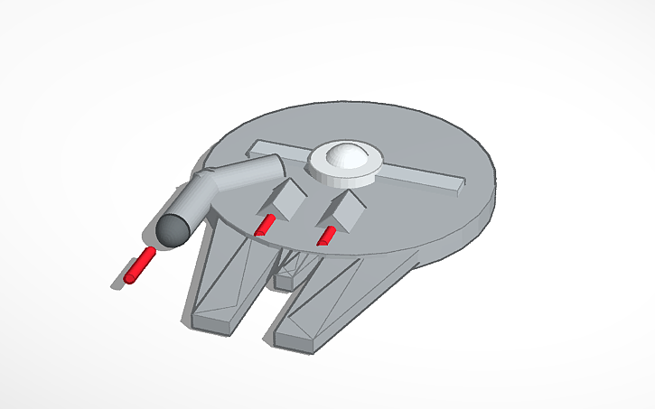 3D design Halcón Milenario - Tinkercad