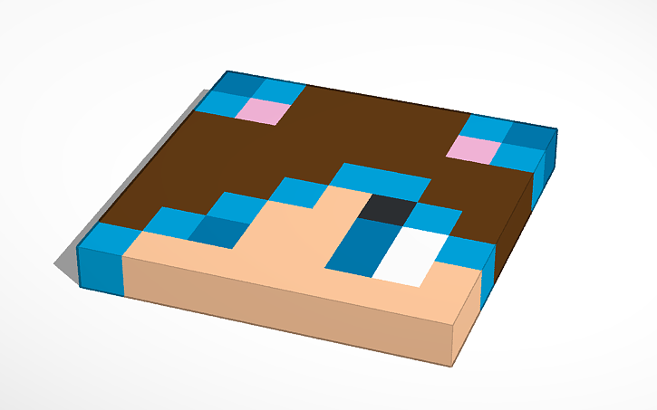 3D design My minecraft face | Tinkercad