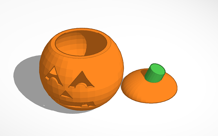 3D design Jack-o-Lantern | Tinkercad