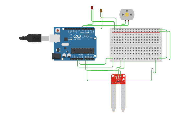 Circuit Design Last Project Smart Plant Monitoring System Tinkercad