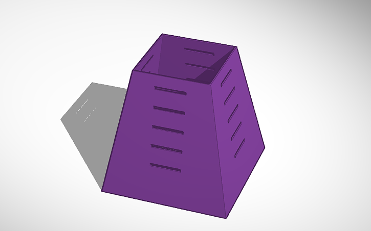3D design Compost Bin quick example | Tinkercad