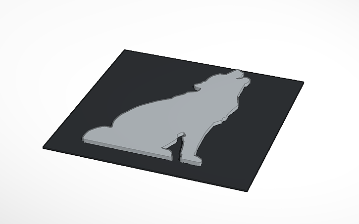 3D design Wolf 🐺 - Tinkercad
