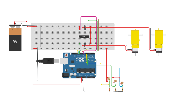 Circuit design 12G project with empty spaces | Tinkercad
