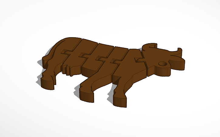 3D design My Flexi Cow Keychain | Tinkercad