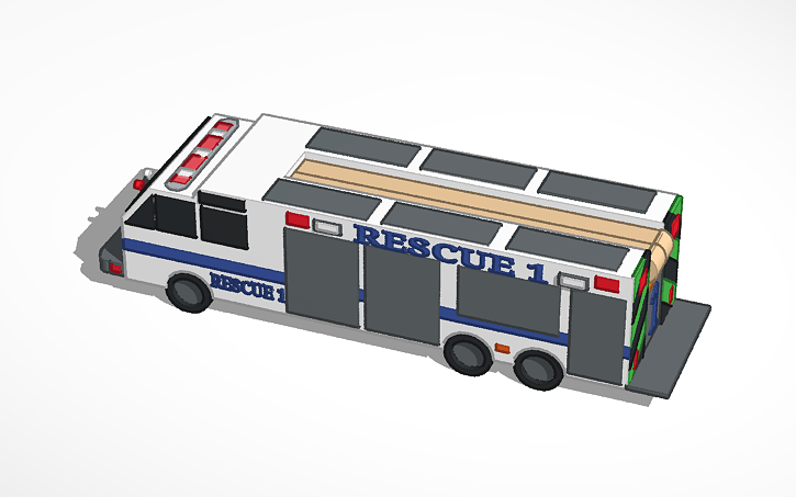 3D design Rescue Truck | Tinkercad