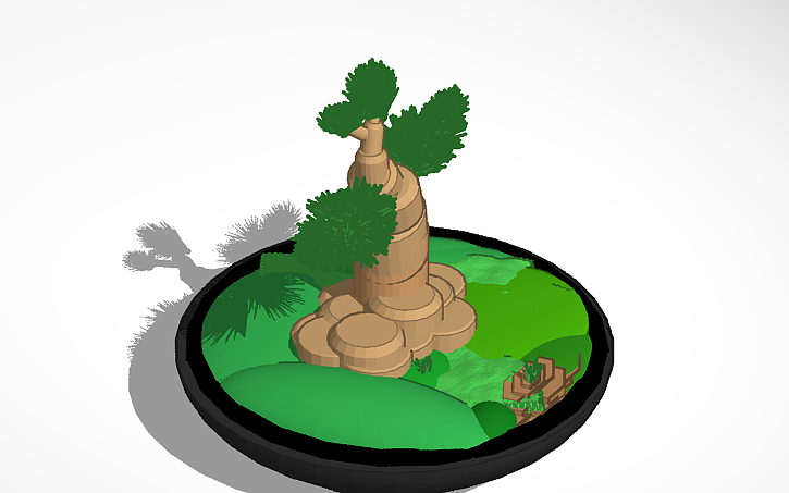 3D design Bonsai tree - Tinkercad