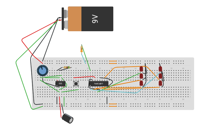 Circuit design Nick Schweihs Digital Dice - Tinkercad