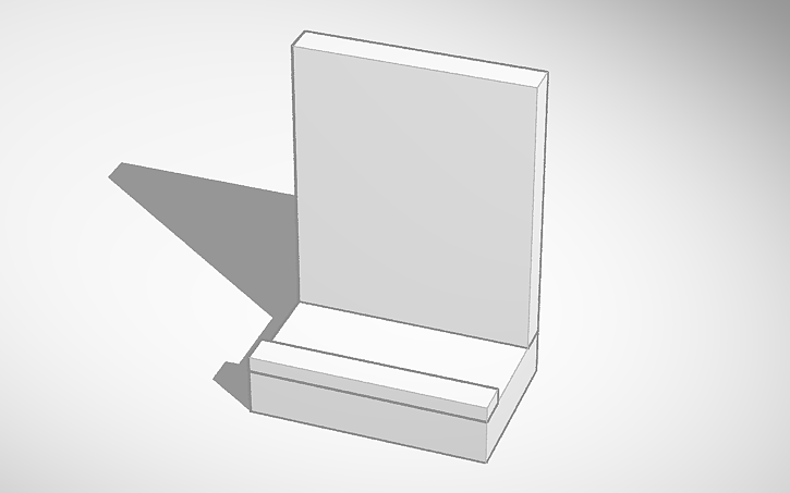 3D design Card Display/Holder - Tinkercad