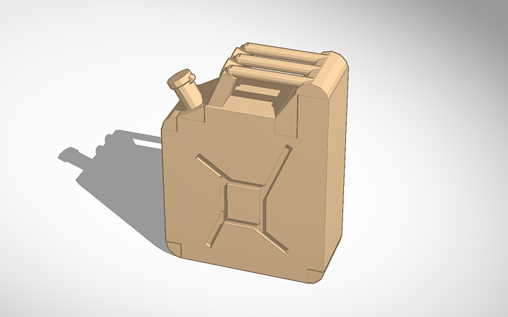 3D design Jerry Can - Tinkercad