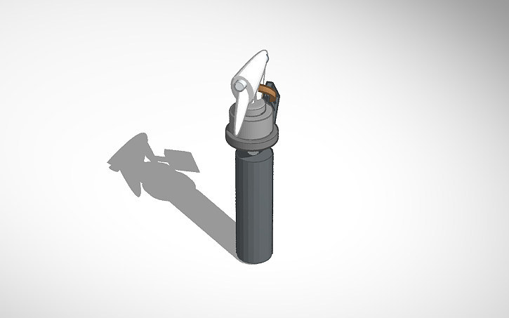 3D design Bottle spray - Tinkercad