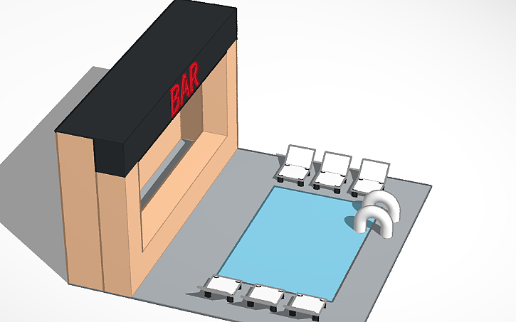 3D design pool - Tinkercad