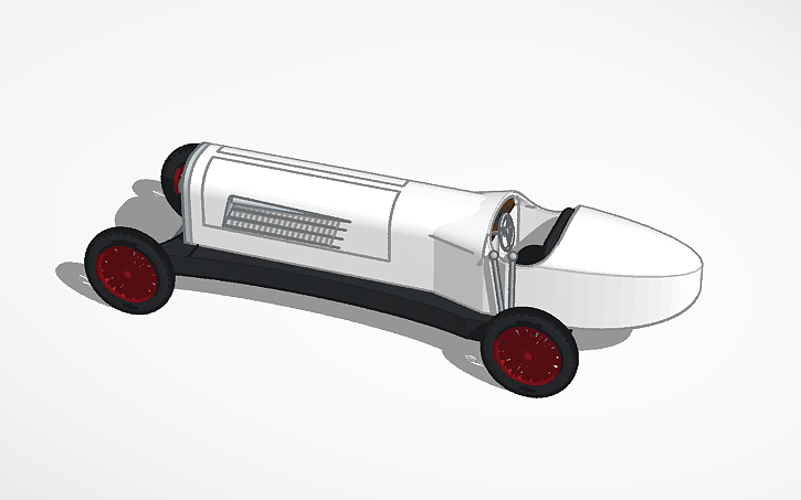 3D design Custom 1920s race car - Tinkercad