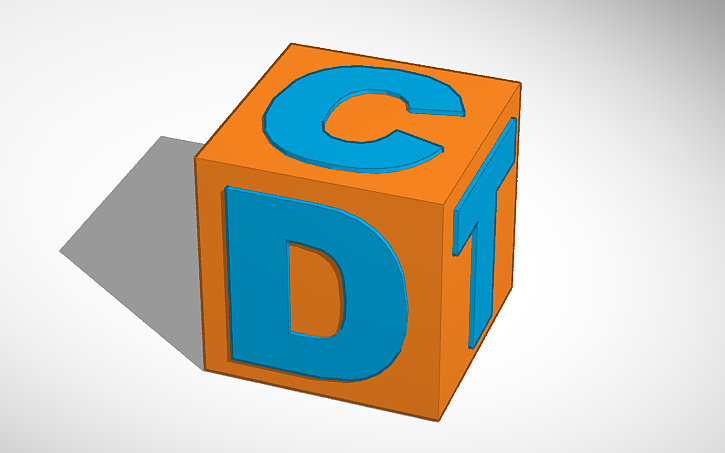 3D design 練習1-1：ABC | Tinkercad