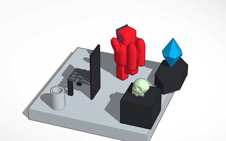 3D design Me in a museum | Tinkercad
