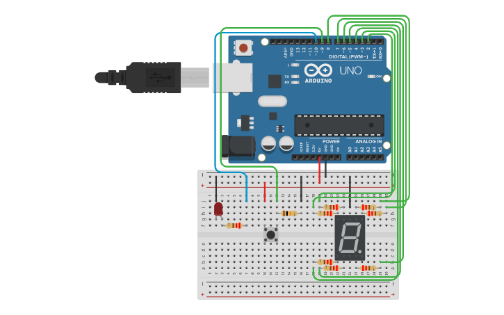 Circuit design Timer - Tinkercad