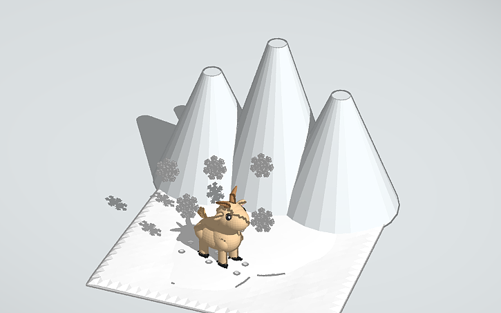 3D design Goat - Tinkercad
