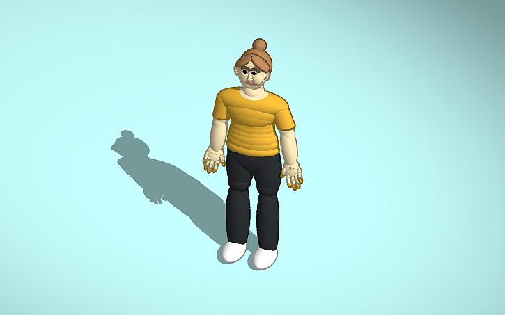 3D design person ready for fall time - Tinkercad