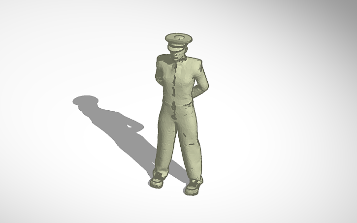 3D design Ships crew officer - Tinkercad