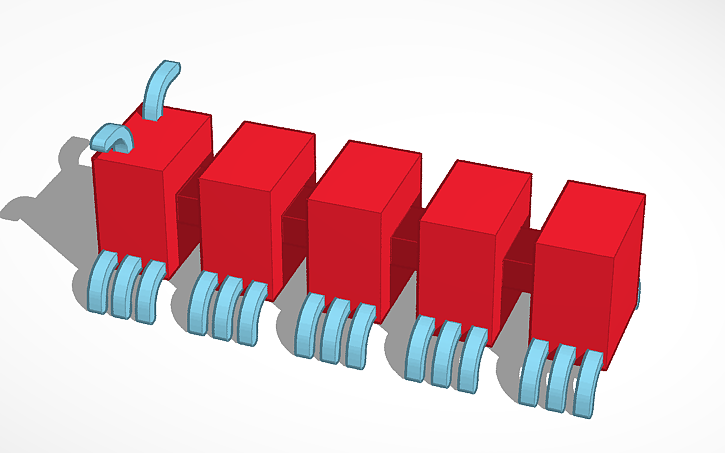 3D design Caterpillar! | Tinkercad