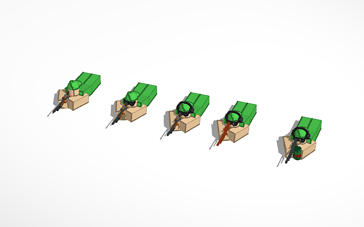 3D design ROBLOX Tower battles Sniper - Tinkercad