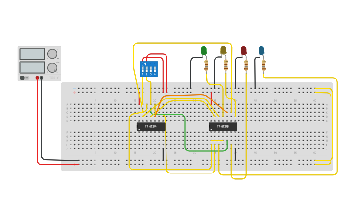 Circuit Design 2 To 4 Decoder Tinkercad