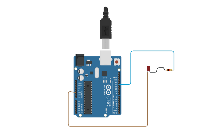 Circuit design Blink External LED - Tinkercad Circuit design Blink External LED - Tinkercad