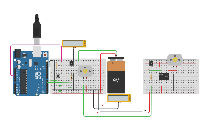 Circuit Design Acionamento De Motor Cc Tinkercad