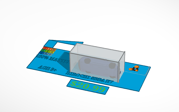 3D design TINKERCAD HIROCHI SBR4 EV BEAMNG.DRIVE DIE-CAST 1:64 - Tinkercad