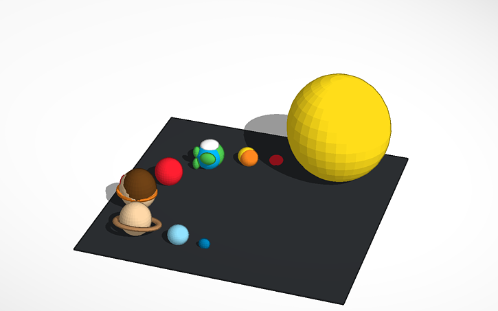 3D design THE AMAZING SOLAR SYSTEM | Tinkercad