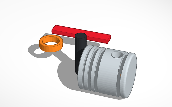 3D design Piston - Tinkercad