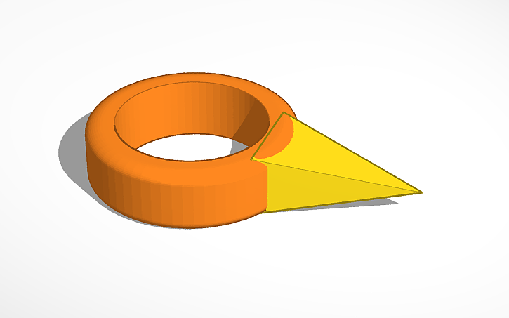 3D design spike ring - Tinkercad