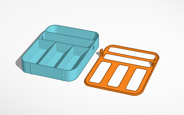 3D design Ziplock Bag Holder - Tinkercad