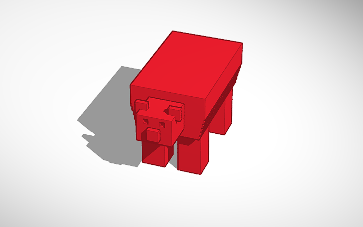 3D design Mindcraft Panda | Tinkercad