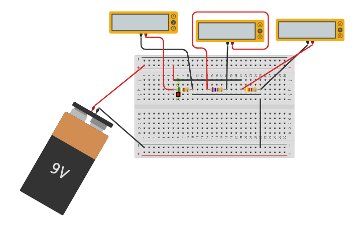 Circuit design Circuito en Paralelo - Tinkercad