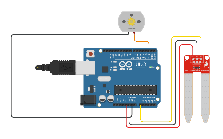 Circuit design Moisture Pump | Tinkercad