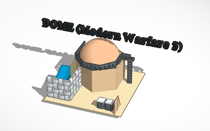 3d Design Dome Modern Warfare 3 Tinkercad