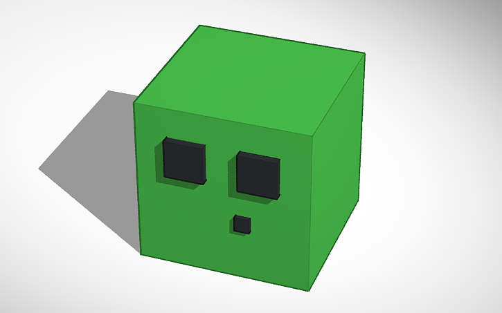 3D design (Minecraft season) slime common | Tinkercad