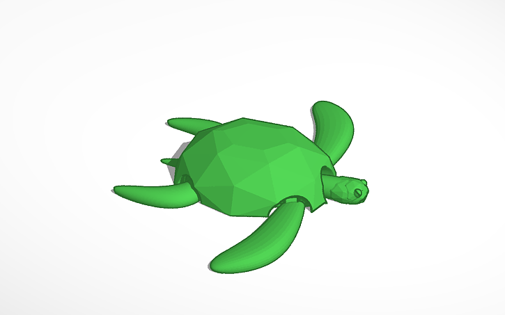 3D design Articulated Turtle - Tinkercad
