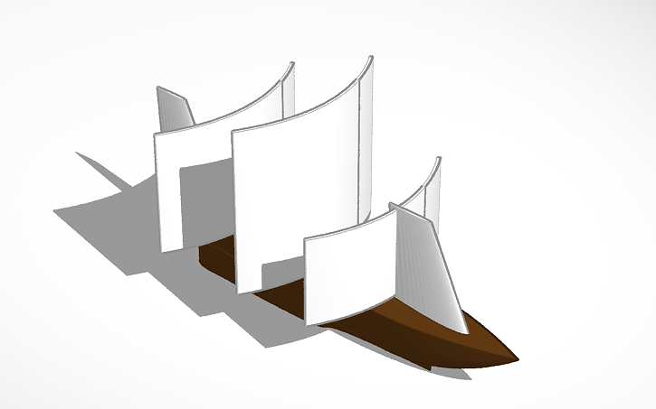 3D design barco - Tinkercad