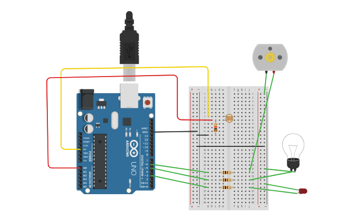 Circuit design Control a DC motor - Tinkercad