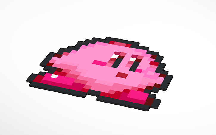 3D design 16-Bit Kirby - Tinkercad