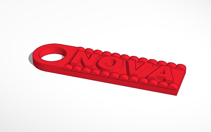 3D design Nova Keychain - Tinkercad