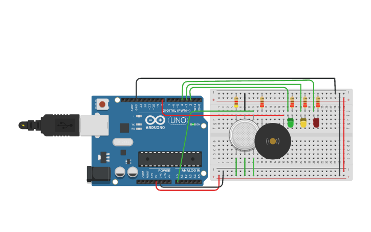 Circuit Design Smoke Alarm 1710223 Tinkercad