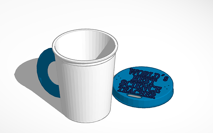 3D design World´s best science teacher cup - Tinkercad