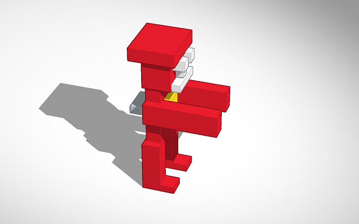 3D design The Robot Mario - Tinkercad