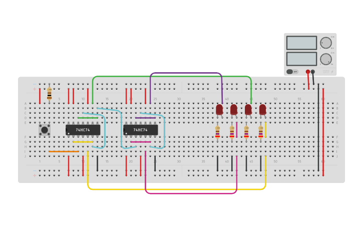 Circuit design 20210121 A.1.2.4 Thompson 4-Bit - Tinkercad
